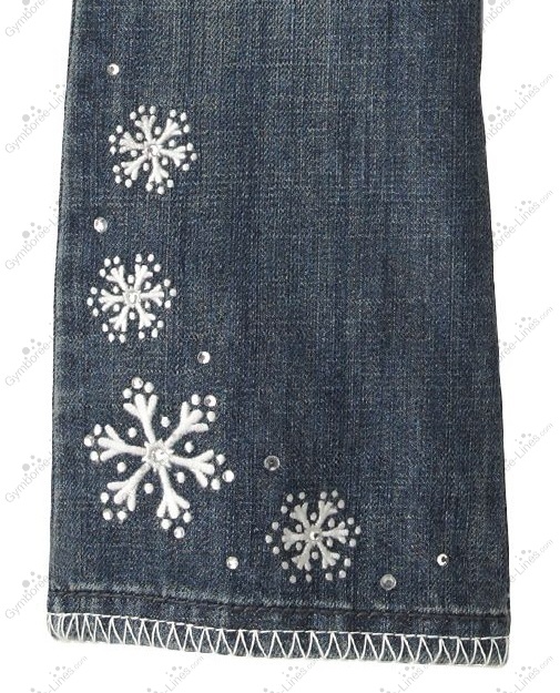 2012 Gymboree Gem Snowflake Bootcut Jean (Girl - Kid Embroidered ...