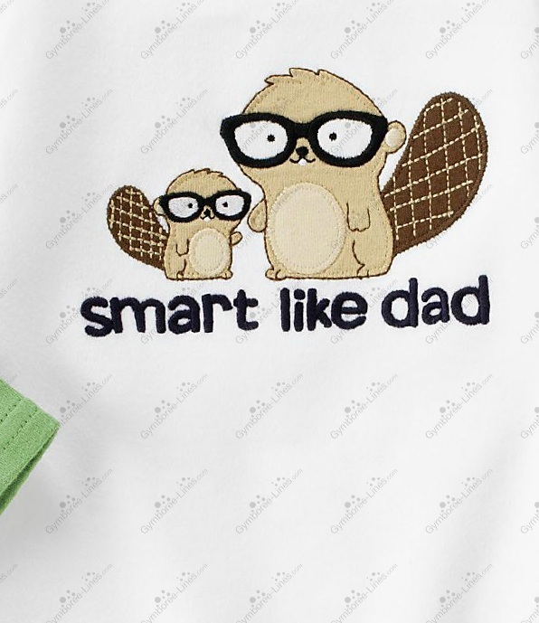 Gymboree Smart Like Dad Outfit (Boy - Layette/Newborn) - Gymboree Lines